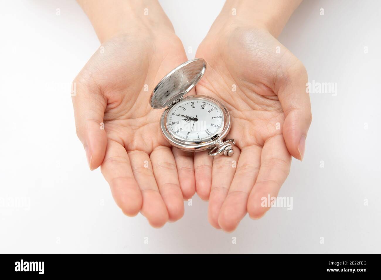 Hand palms silver hi-res stock photography and images - Alamy