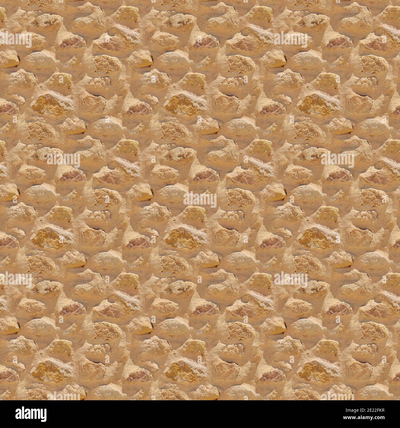 Sandstone bricks seamless texture, retro. The wall on the excavation of ...