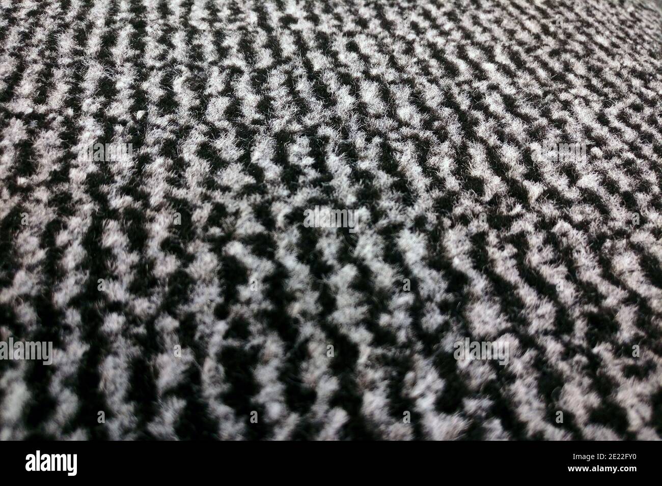 The texture of the rug pile, white and black color Stock Photo - Alamy