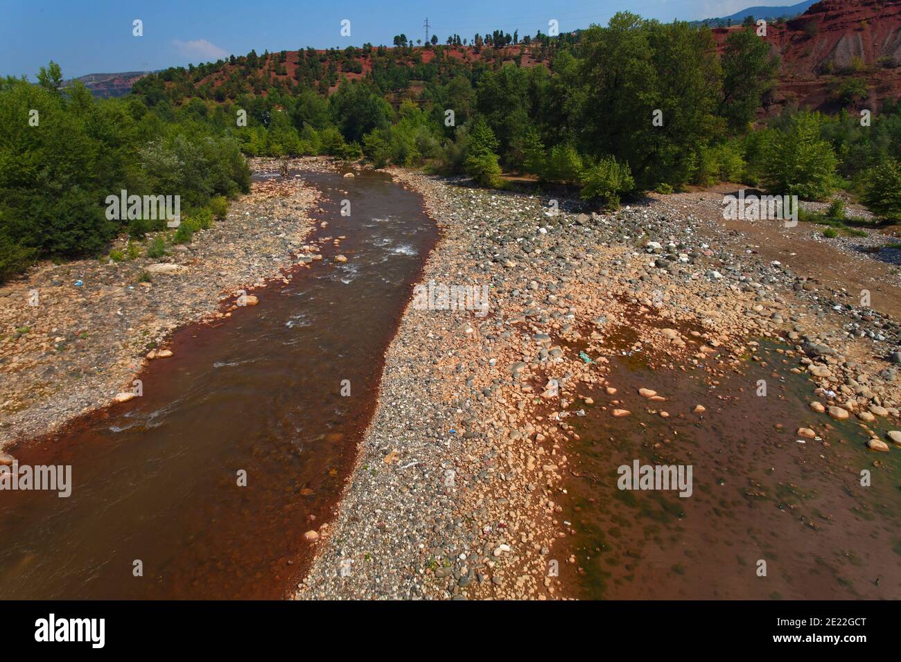 The Shkumbin also commonly Shkembi River in Albania Stock Photo - Alamy