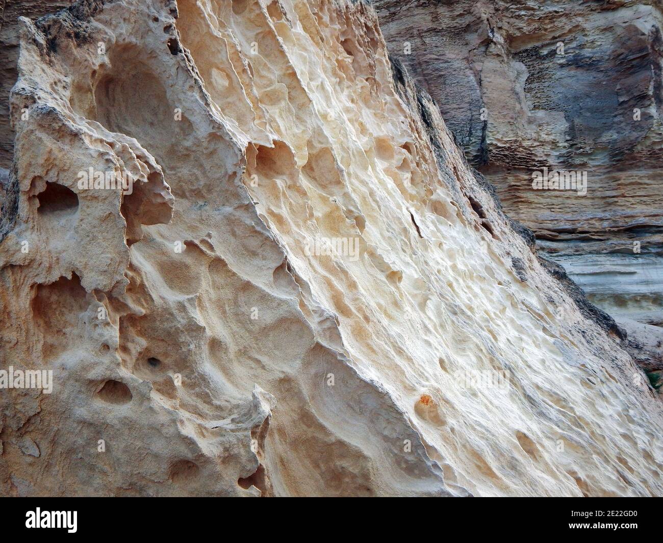 Surface sandy rock. Rocky shore of the Caspian Sea Stock Photo - Alamy