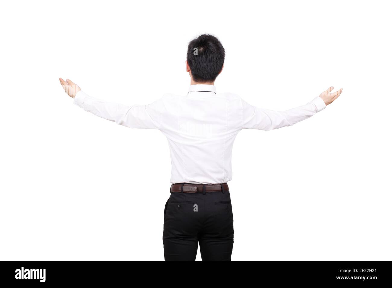 Businessman turning back hi-res stock photography and images - Alamy