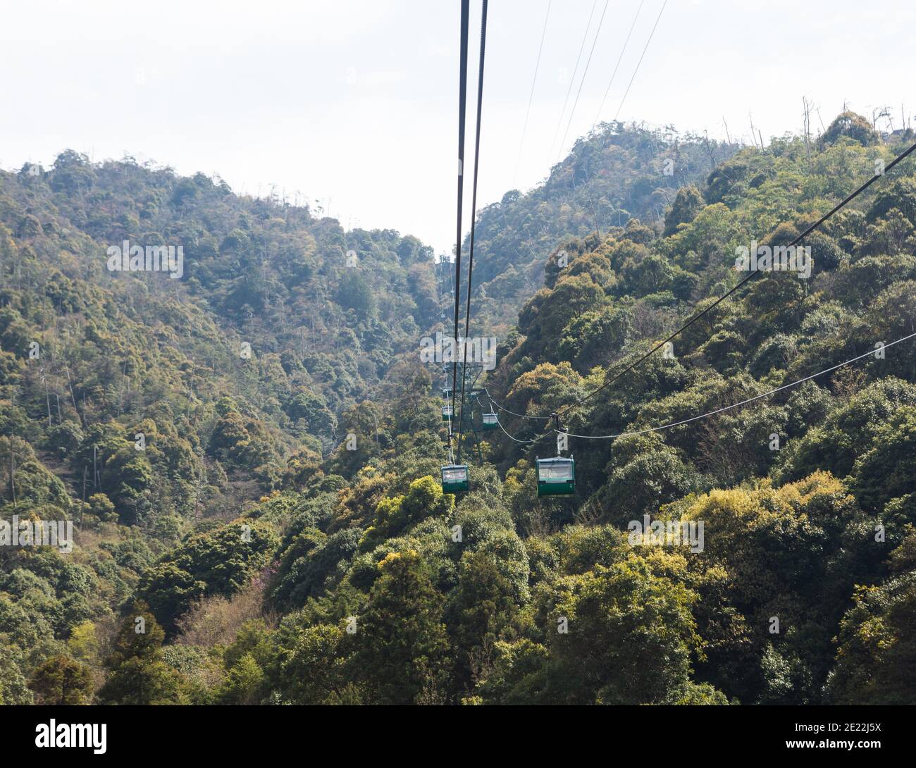 View from the Miyajima Ropeway, Itsukushima (Miyajima), Japan Stock ...