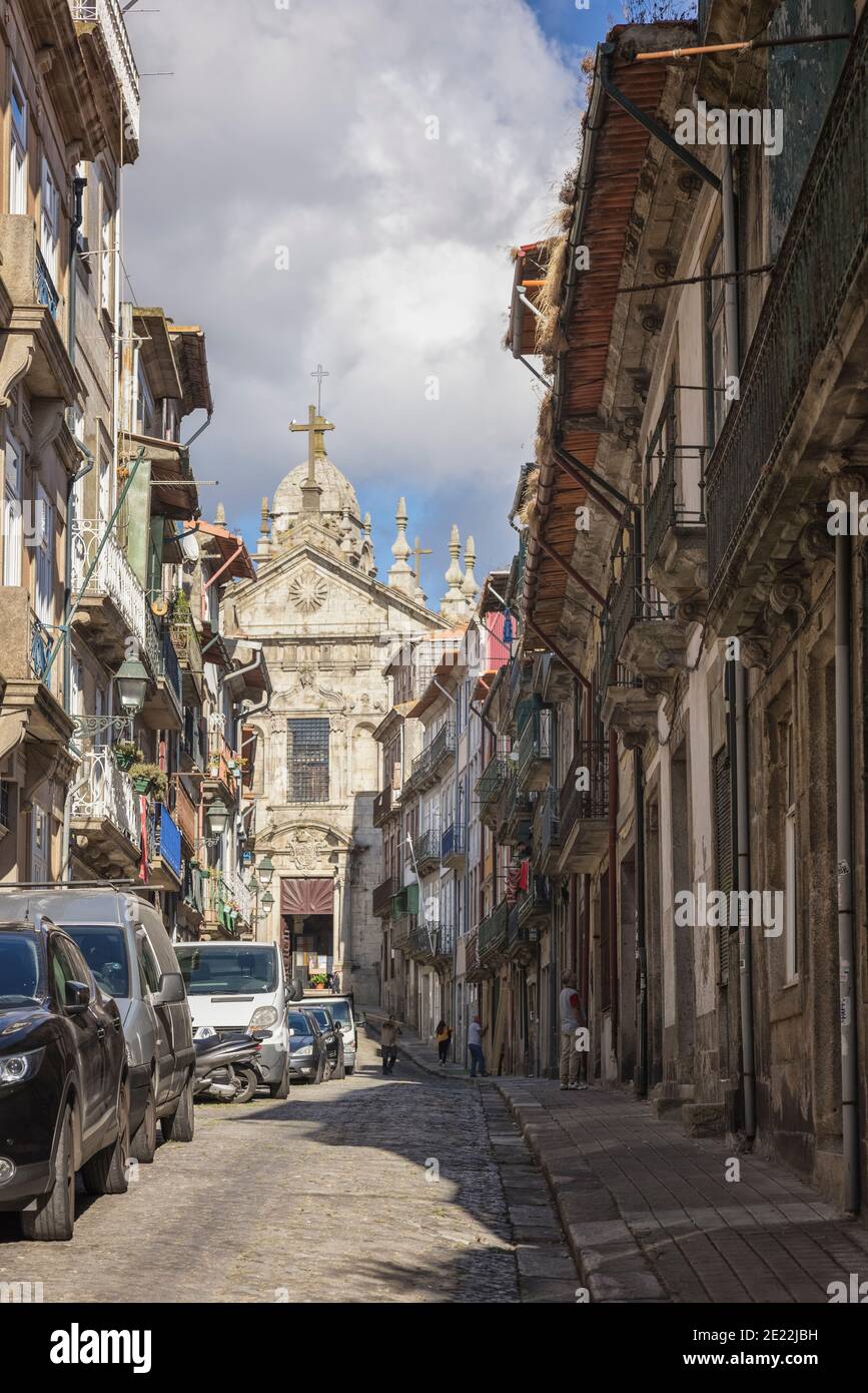 street of Porto near the river Stock Photo - Alamy