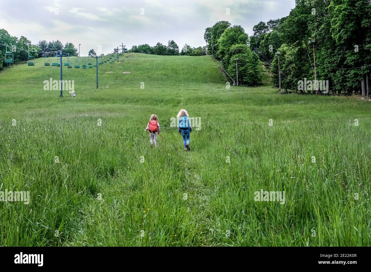 Two girls in the distance hi-res stock photography and images - Alamy