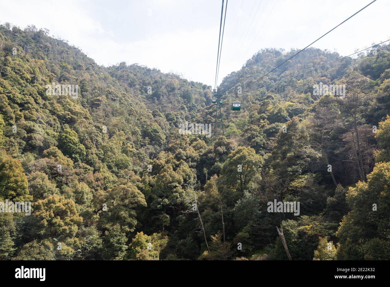 View from the Miyajima Ropeway, Itsukushima (Miyajima), Japan Stock ...