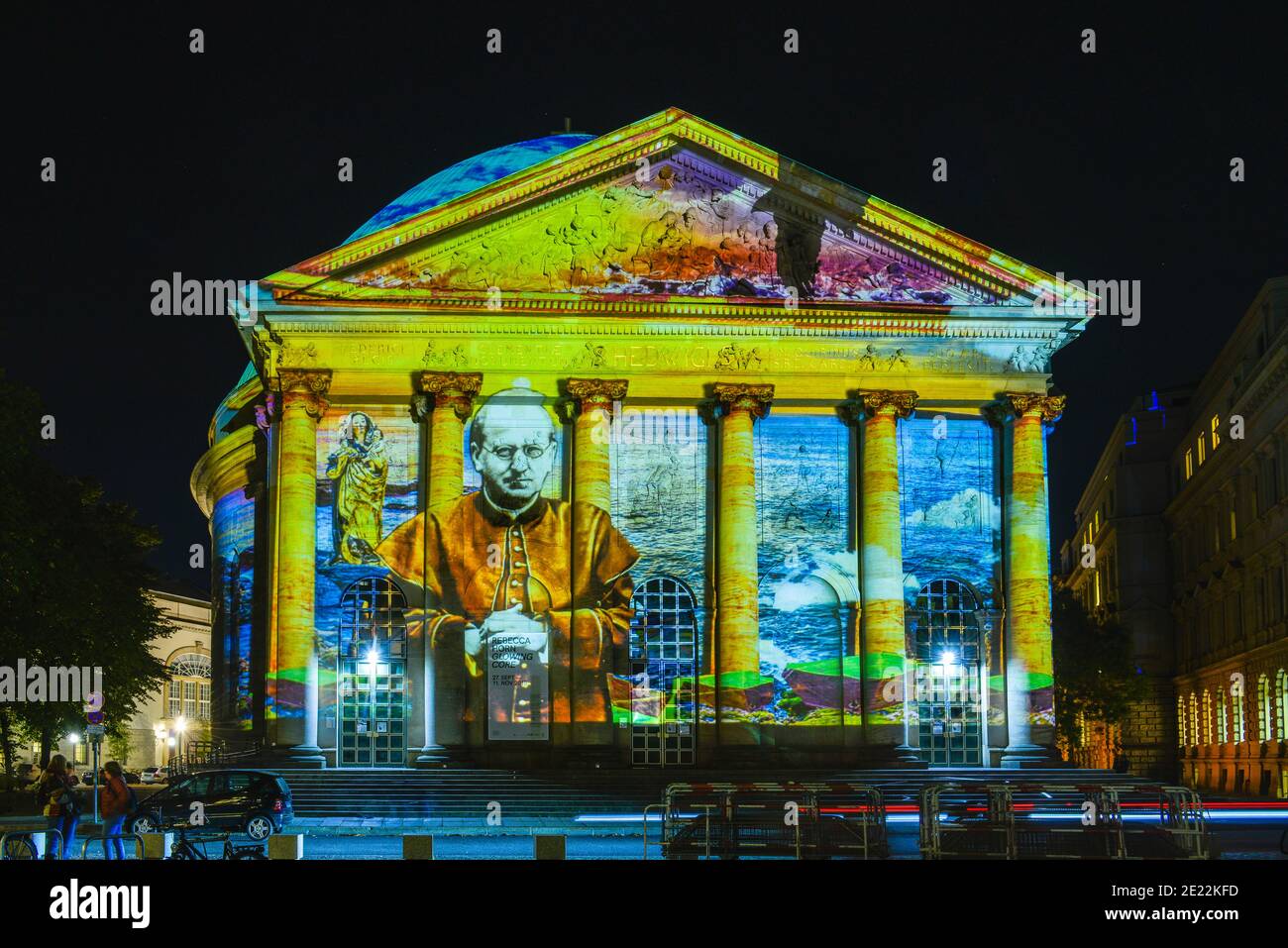 Festival of Lights, St. Hedwig Kathedrale, Bebelplatz, Mitte, Berlin ...