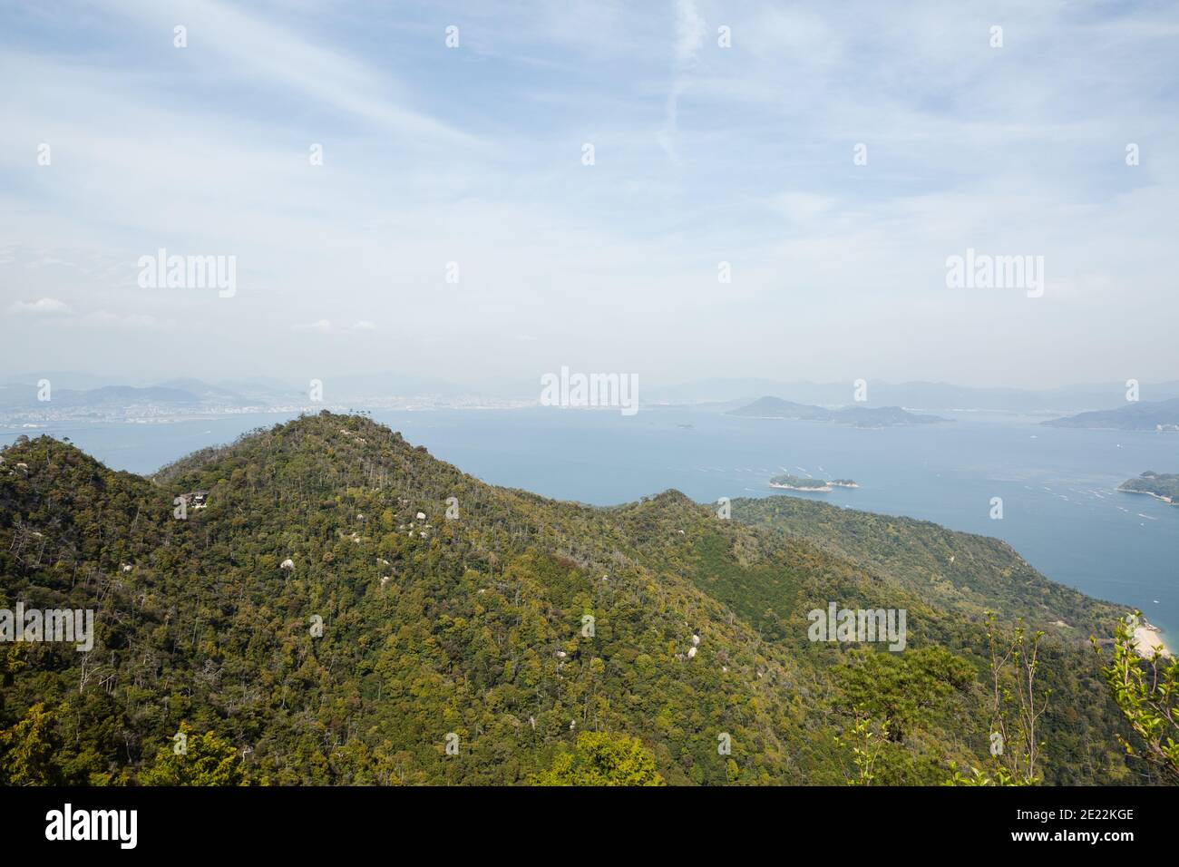 View from the top of the Miyajima Ropeway, Itsukushima (Miyajima ...