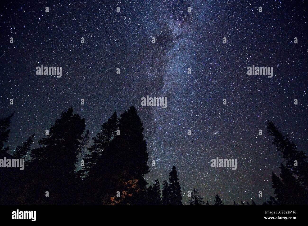 Long exposure images of stars and the Milky Way in southern Colorado ...
