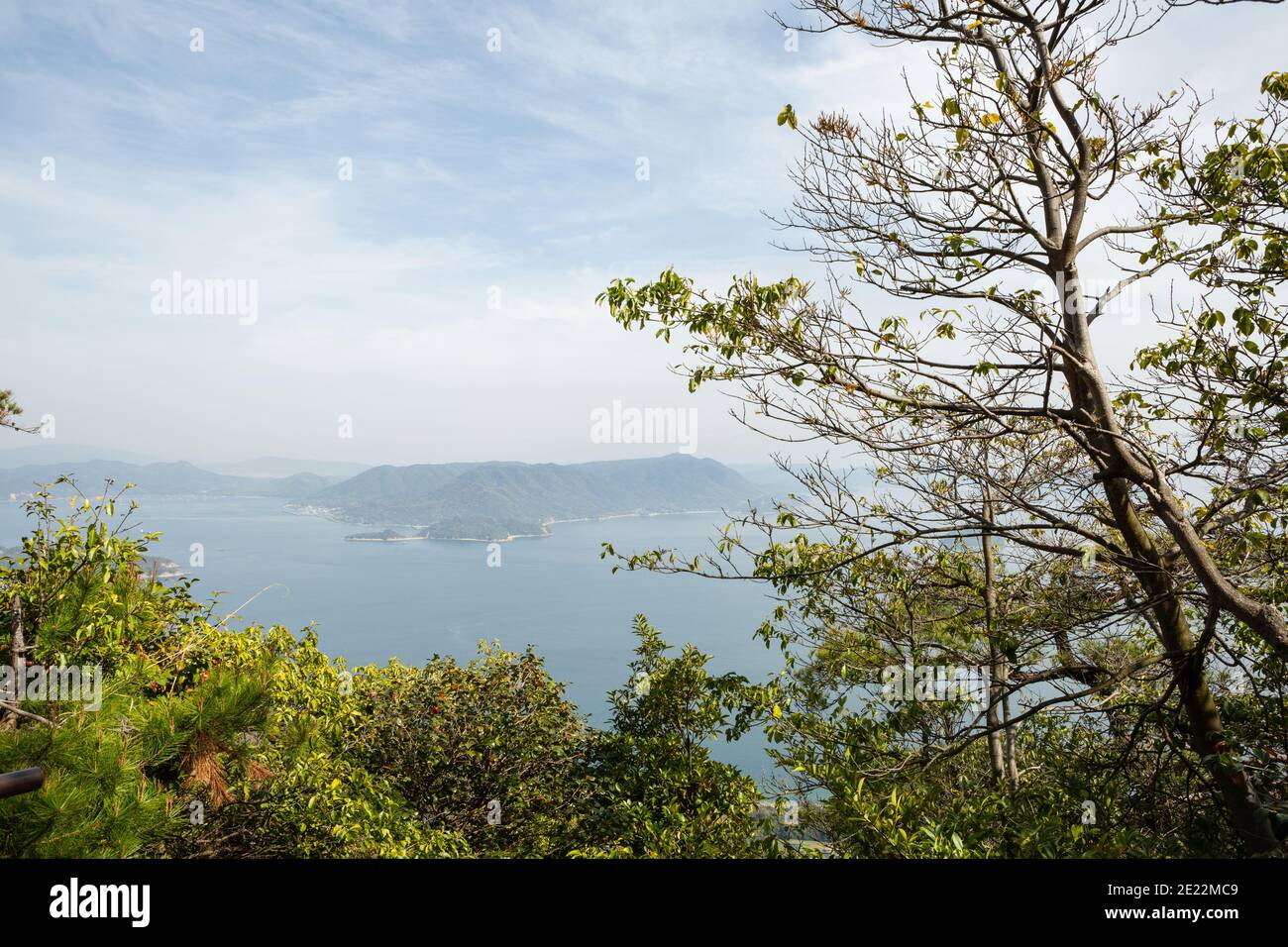View from the top of the Miyajima Ropeway, Itsukushima (Miyajima ...