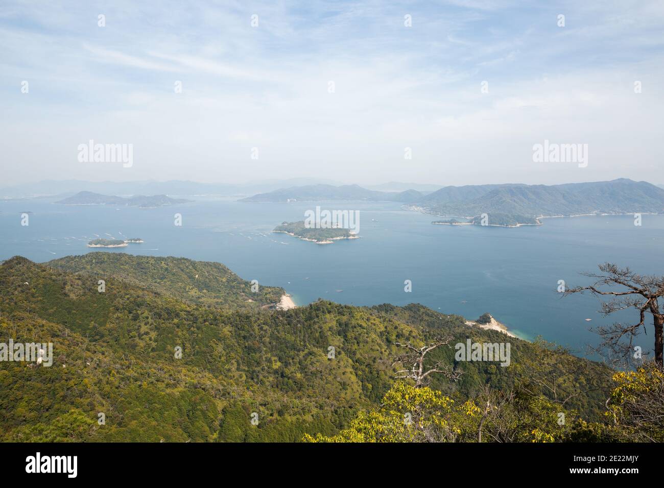 View from the top of the Miyajima Ropeway, Itsukushima (Miyajima ...