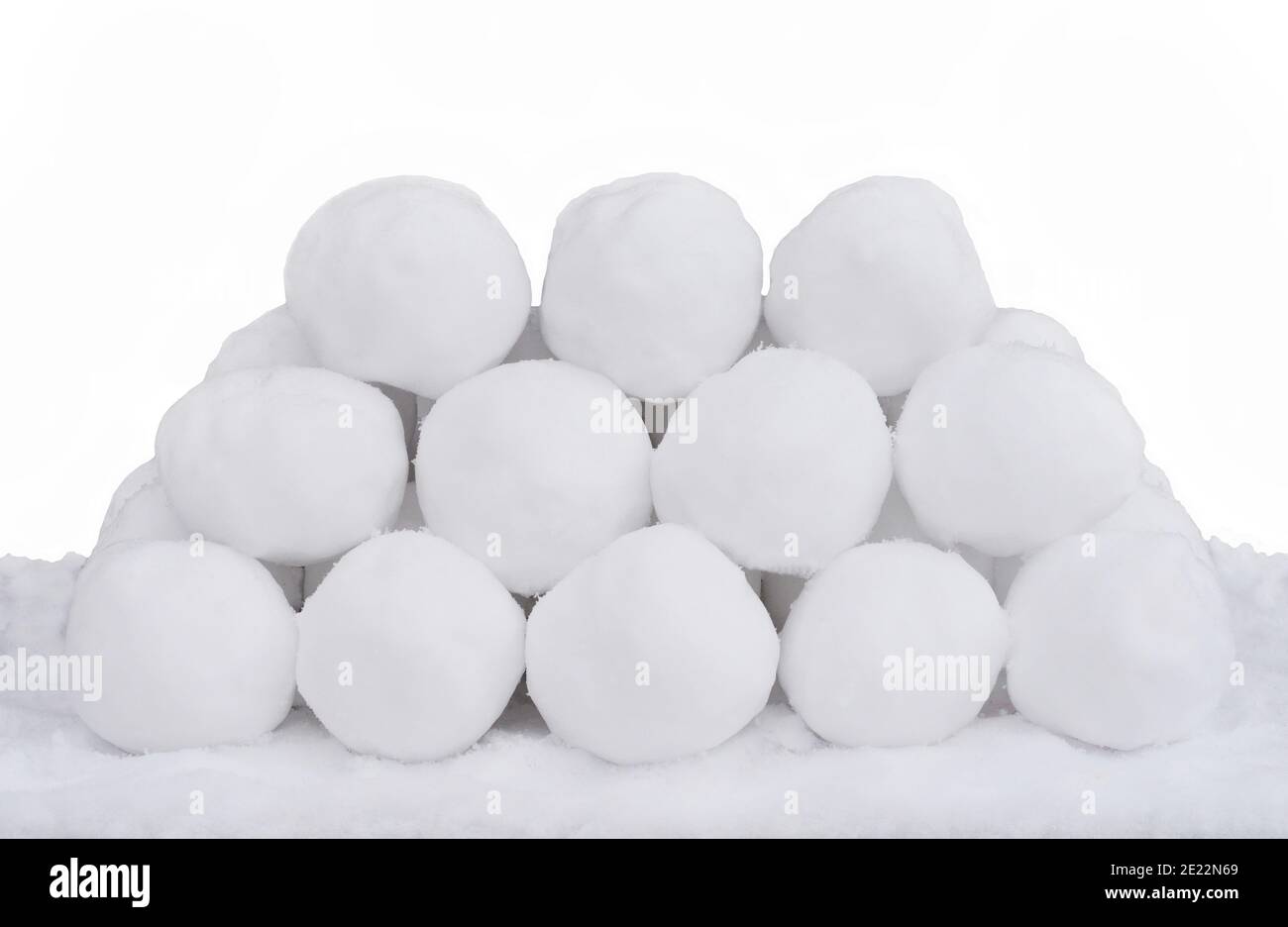 Snowball isolated on white background Stock Photo - Alamy