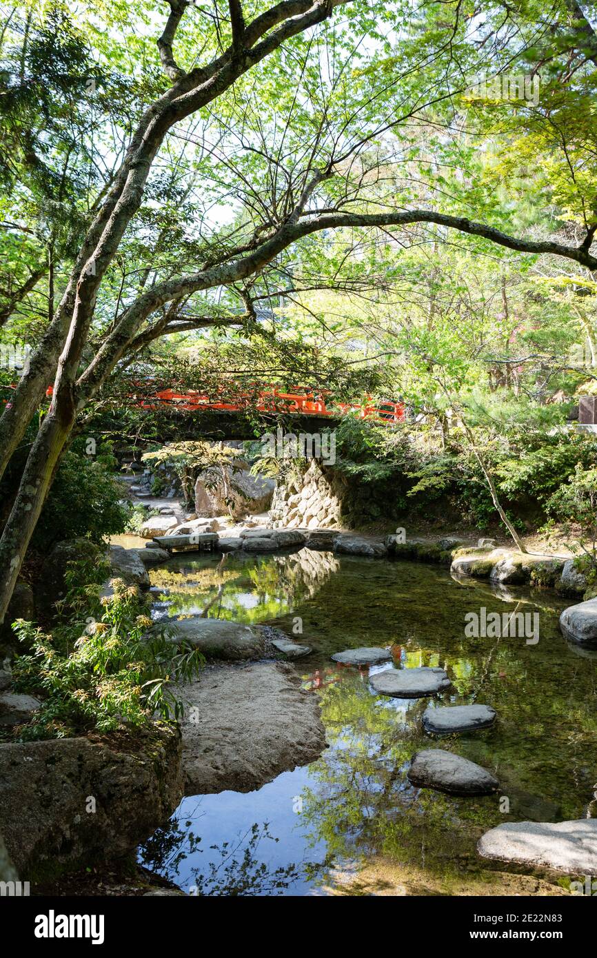 Bridge miyajima island japan hi-res stock photography and images - Alamy
