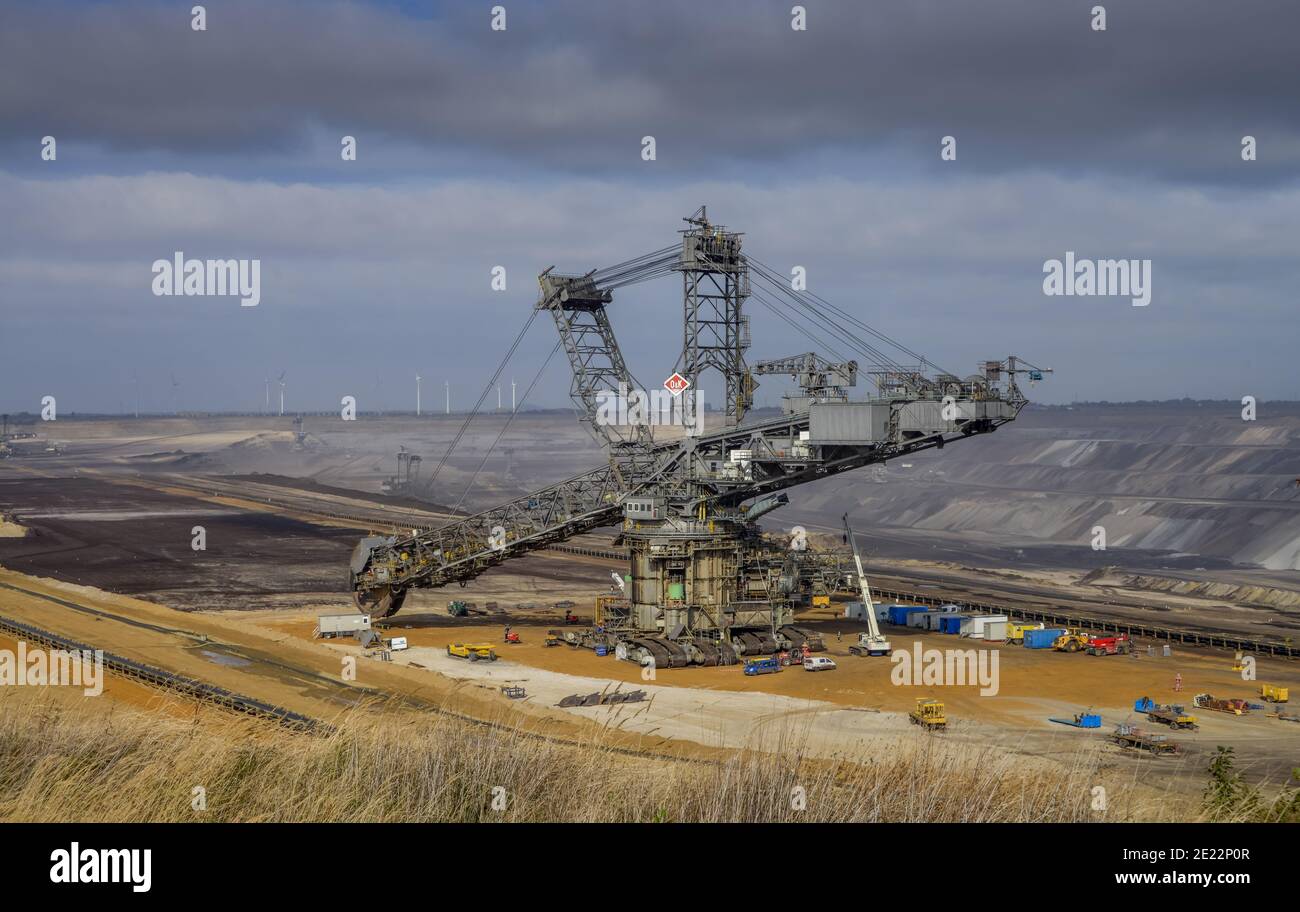 Braunkohletagebau, Garzweiler I, Rheinisches Braunkohlerevier, Rhein ...