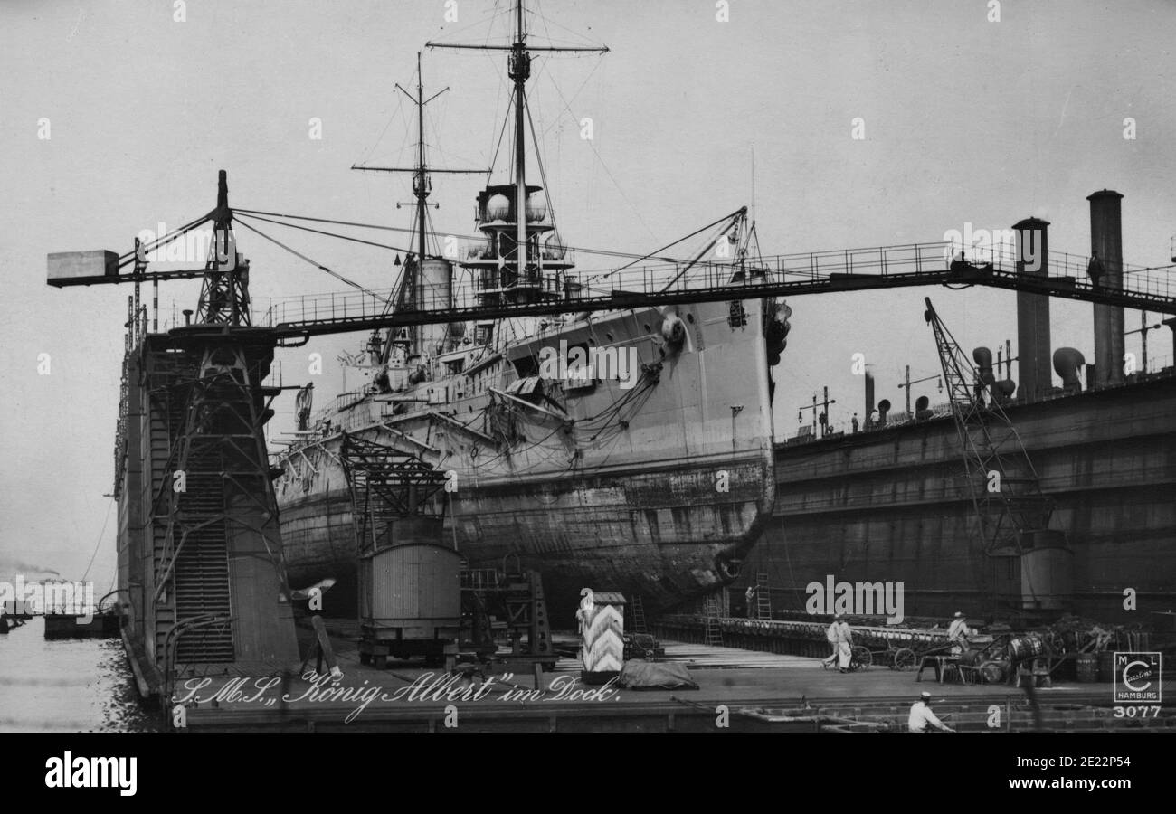 Kaiser class battleship Black and White Stock Photos & Images - Alamy