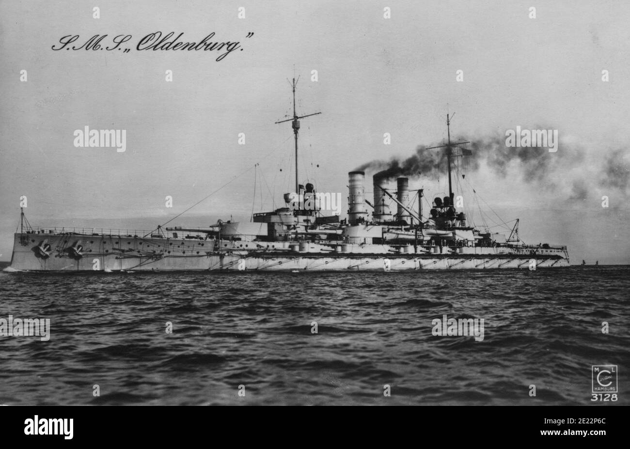 Kaiser's Warship SMS Oldenburg Stock Photo - Alamy