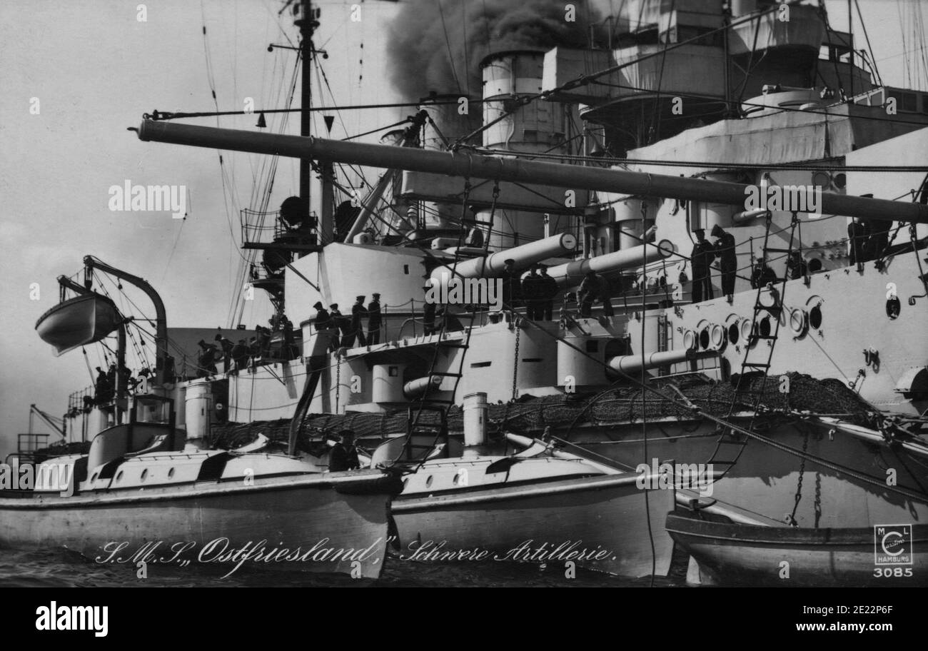 Kaiser's Ship SMS Ostfriesland Stock Photo - Alamy