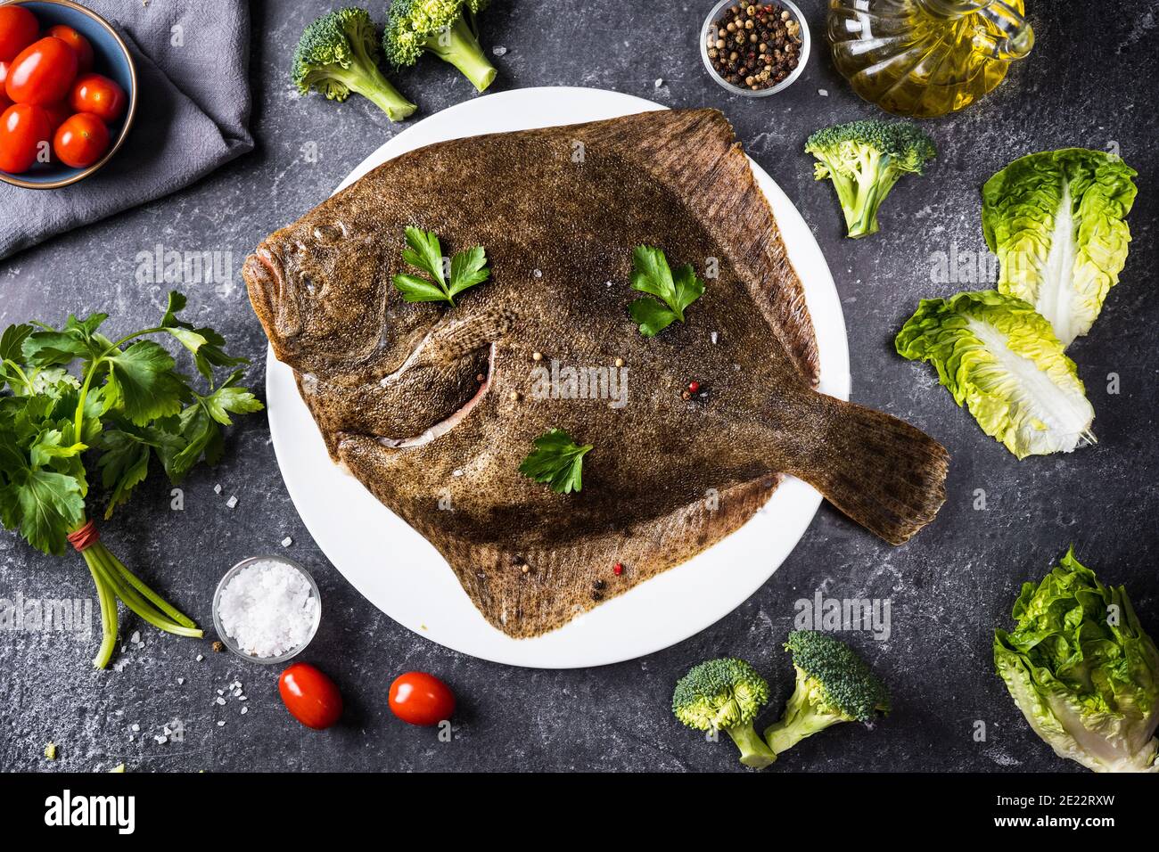 Halibut fish hi-res stock photography and images - Alamy