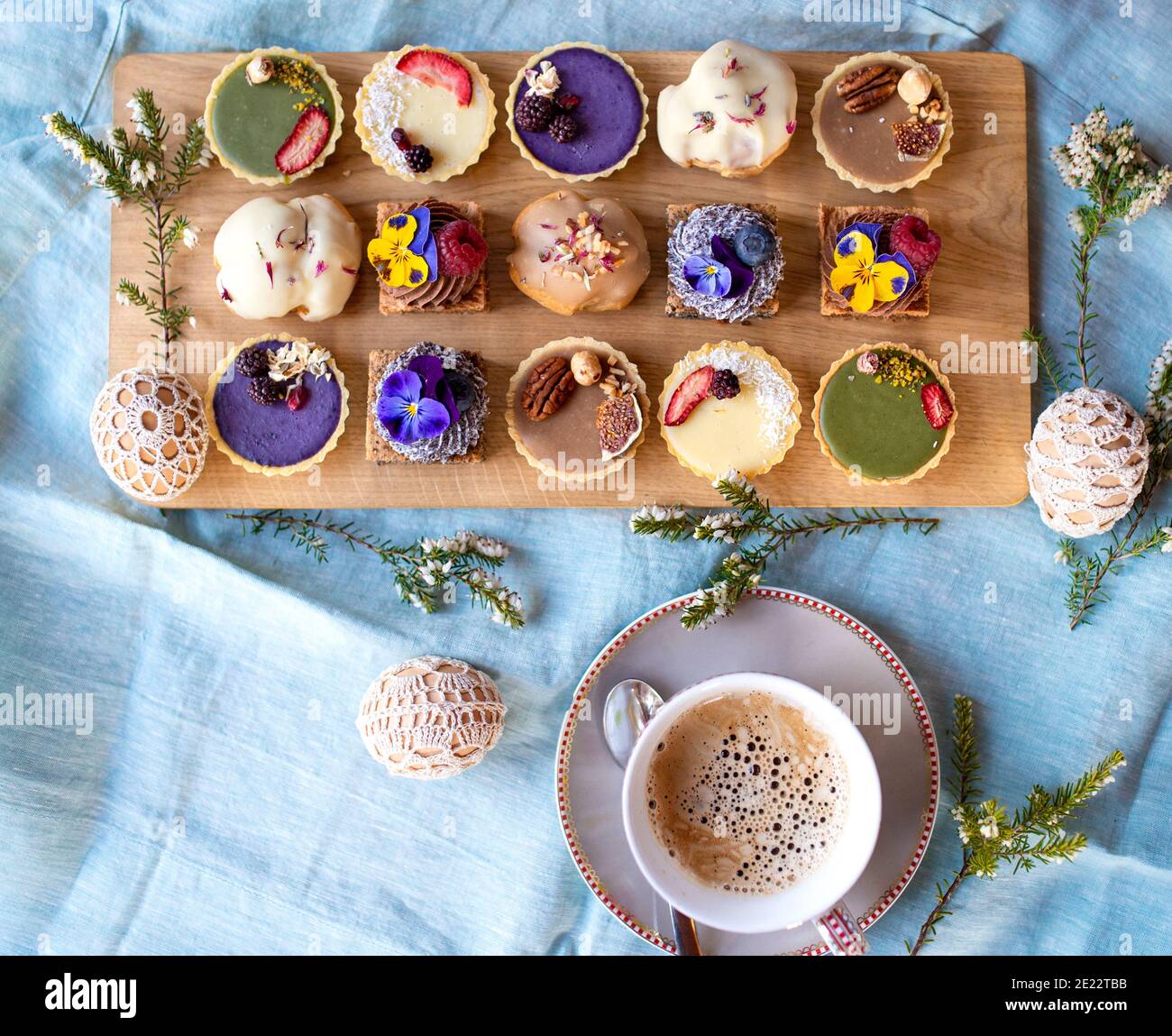 Top view dessert cakes hi-res stock photography and images - Alamy