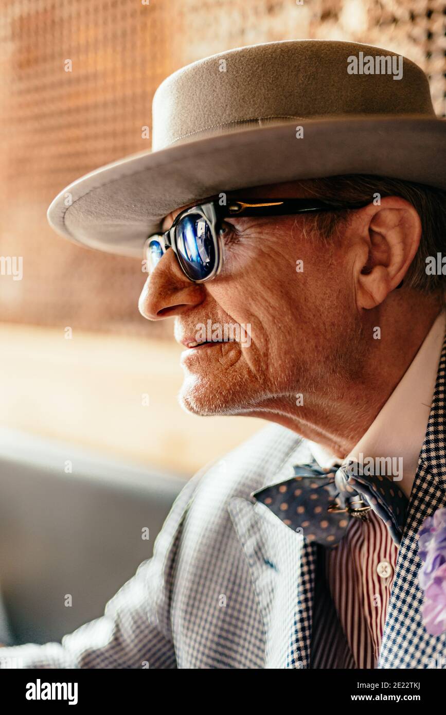 Artist George Skeggs (aka 'Soho George') relaxes in My Place Soho cafe ...