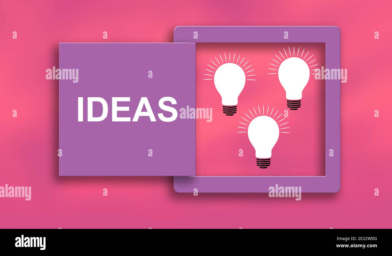Illustration of an ideas concept Stock Photo - Alamy