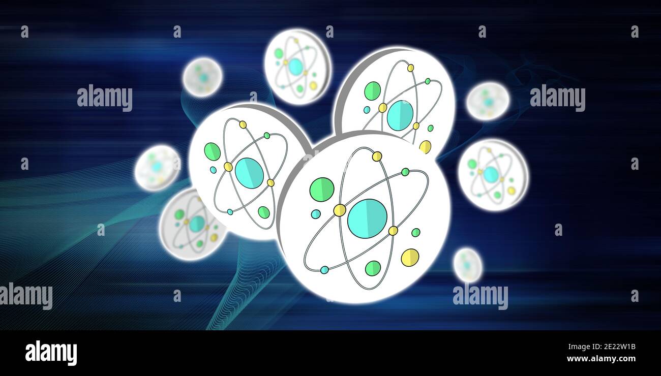 Illustration of a nuclear research concept Stock Photo - Alamy