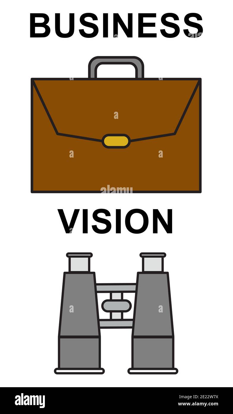 Business vision strategy conceptual Cut Out Stock Images & Pictures - Alamy
