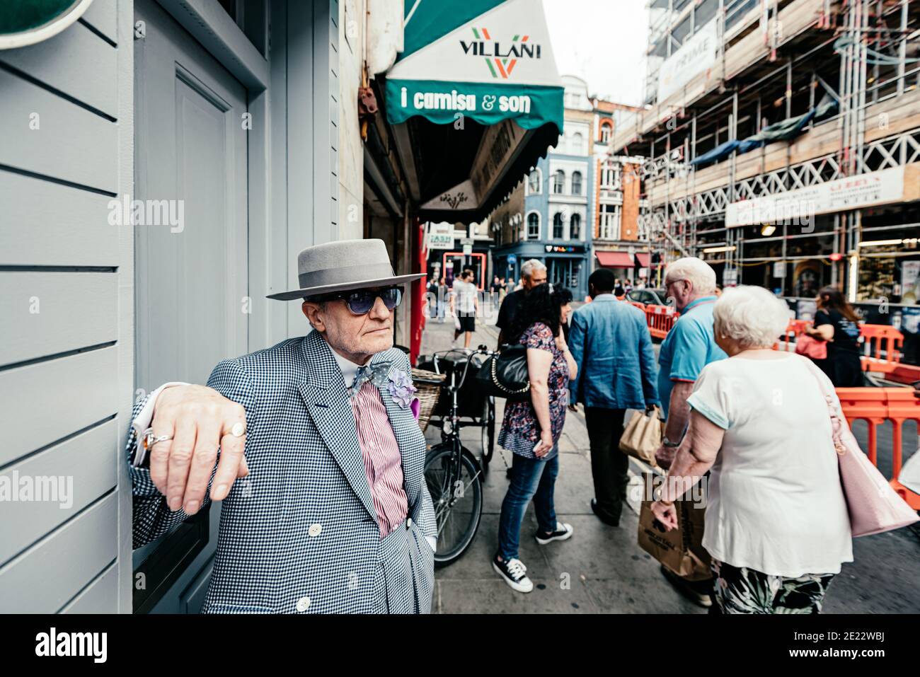 Artist George Skeggs ('Soho George') stands outside onetime ...