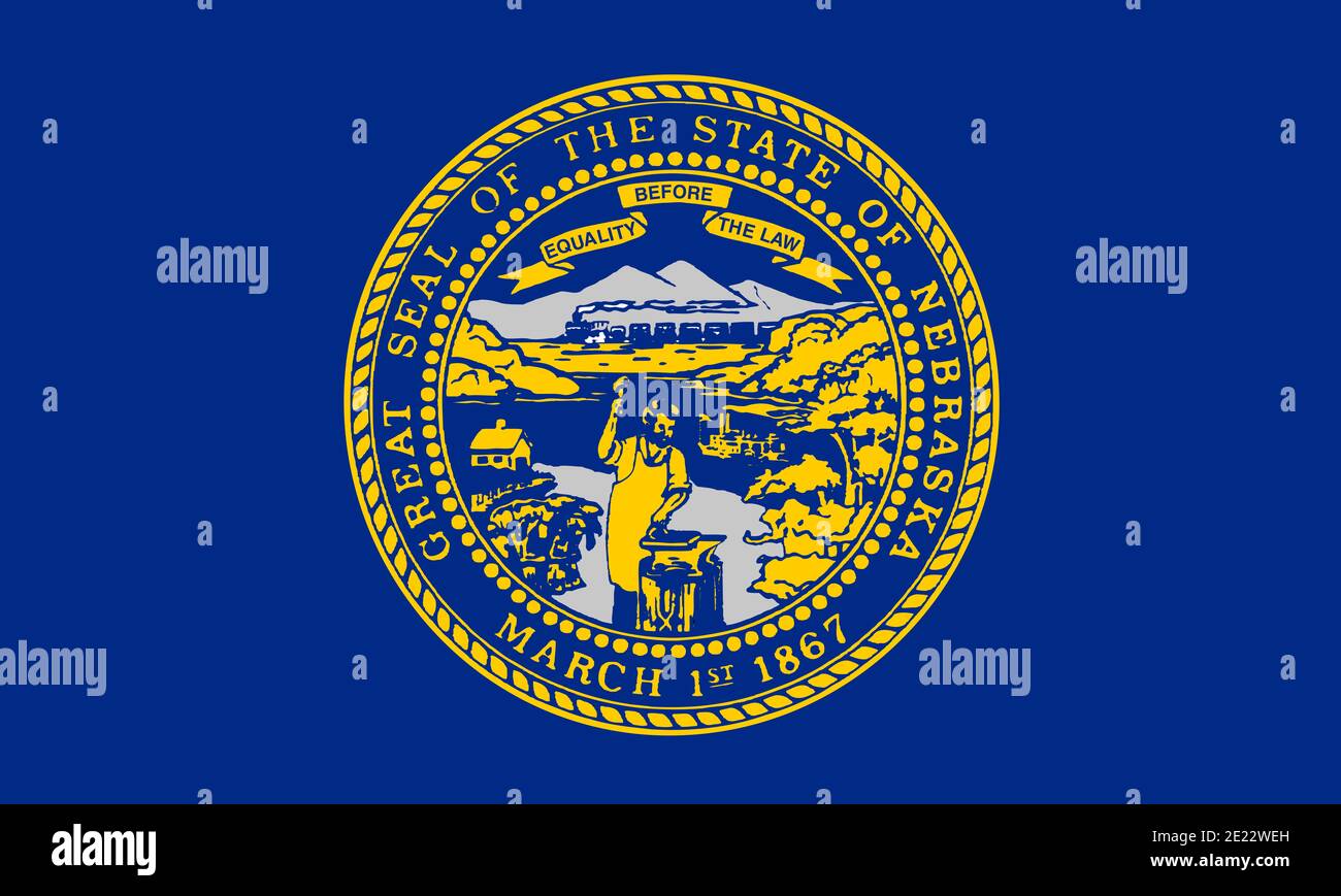Flag of nebraska hi-res stock photography and images - Alamy