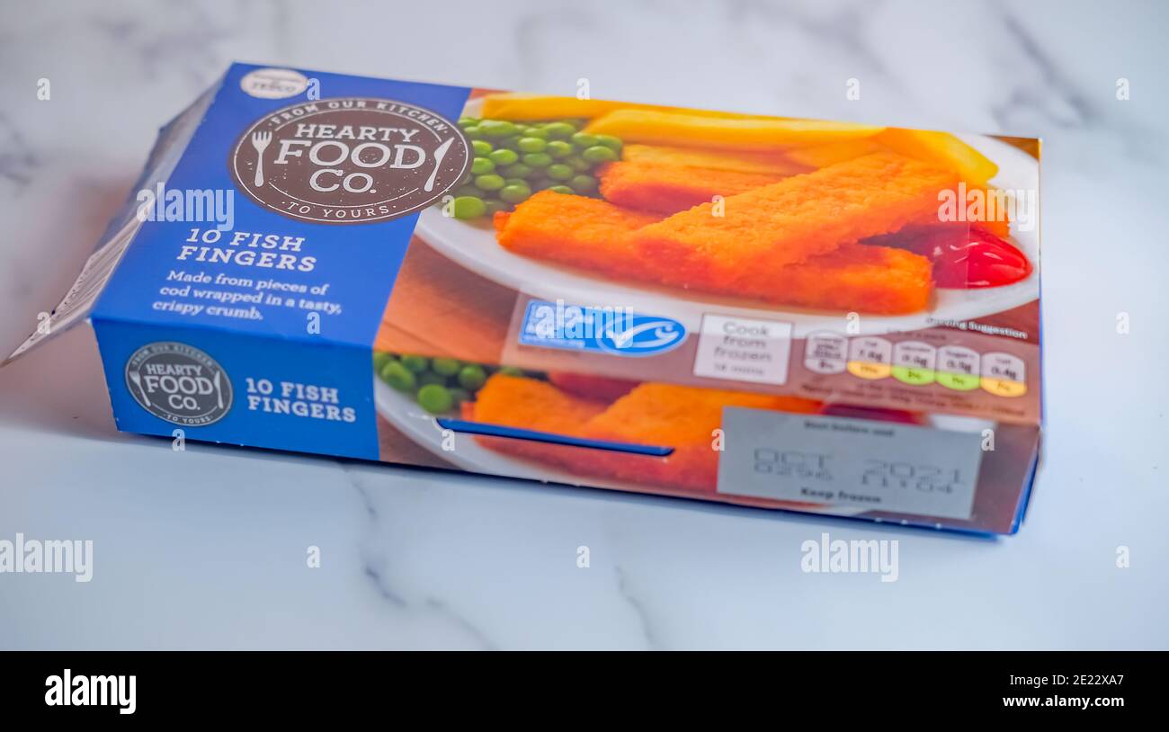 Frozen fish fingers hi-res stock photography and images - Alamy