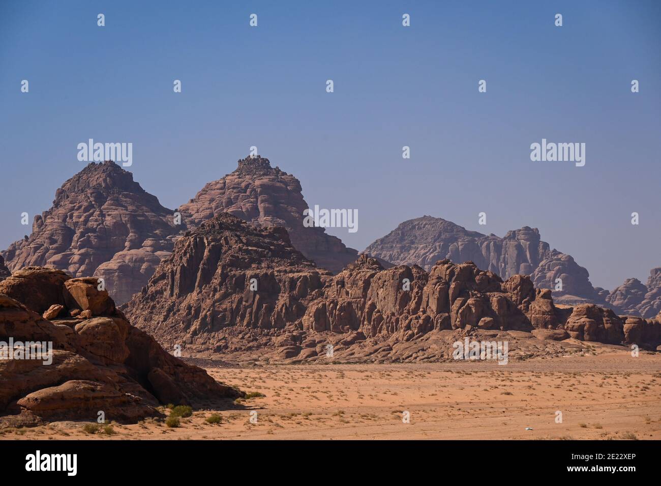 Landscape during the 8th stage of the Dakar 2021 between Sakaka and ...