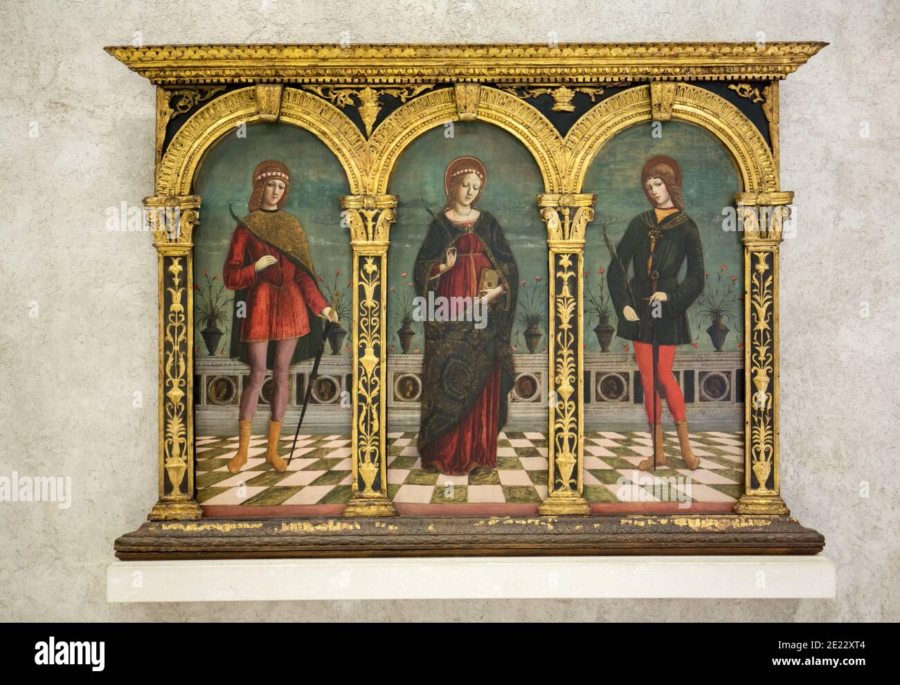 VERONA, ITALY - MAY 1, 2016: Antonio Badile II - Saints Cecilia ...