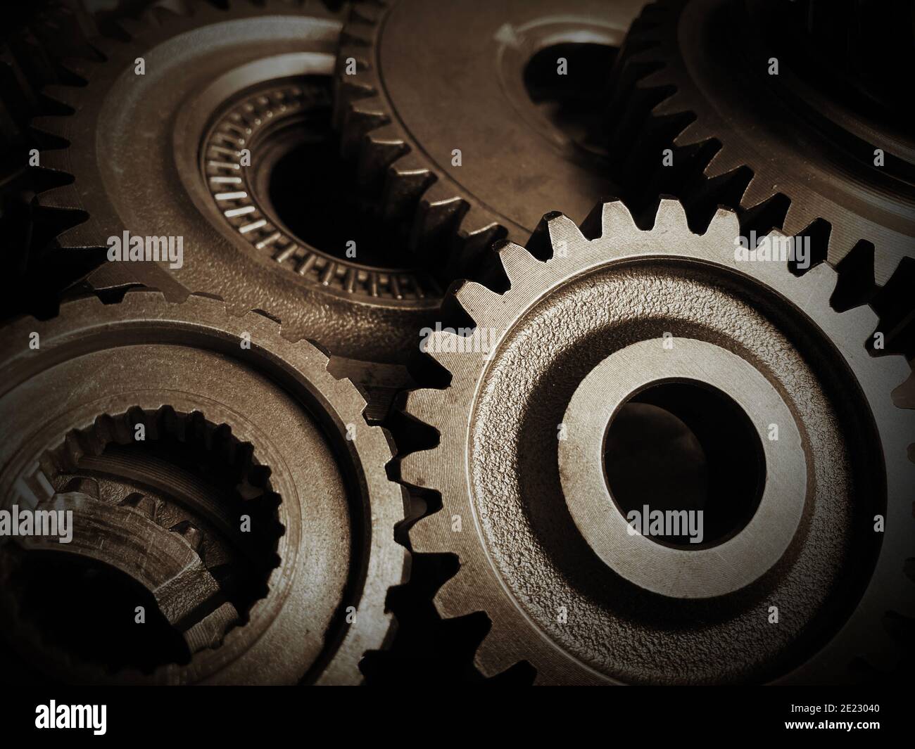 Old metal cogwheels macro hi-res stock photography and images - Alamy