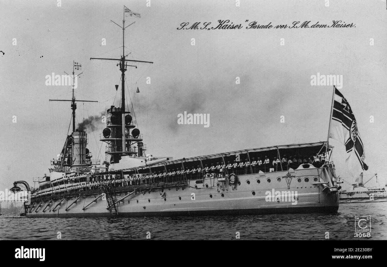 Kaiser class battleship hi-res stock photography and images - Alamy