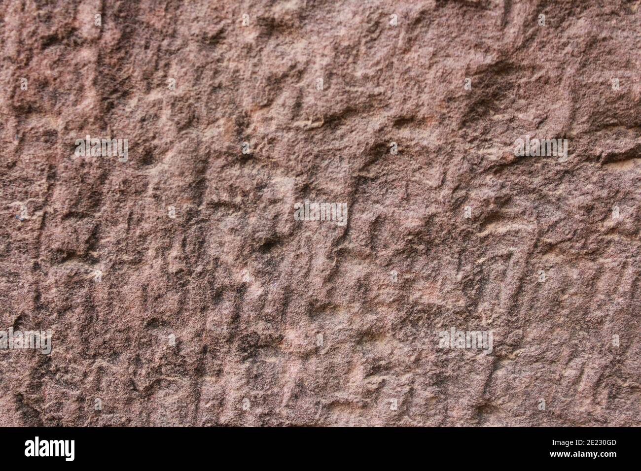 rough inconsistent red sandstone structure in unterfranken bavaria ...