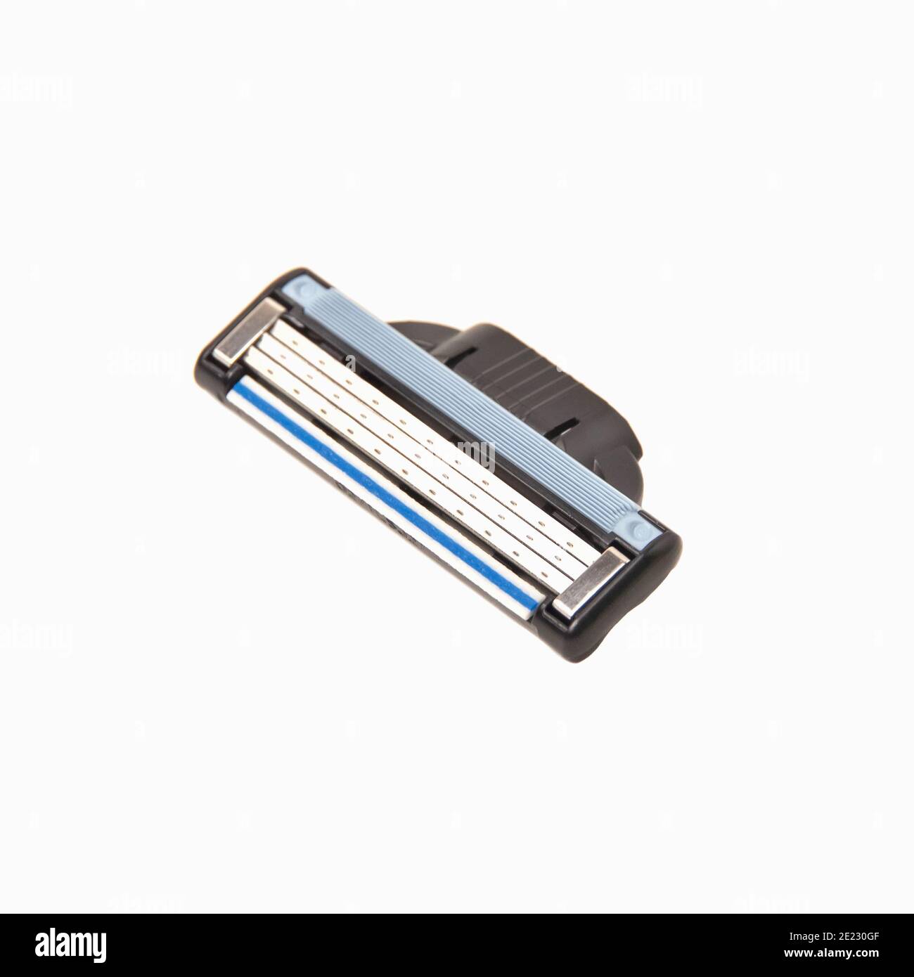 Men's shaving razor handle refill blade with lubricanting strip ...