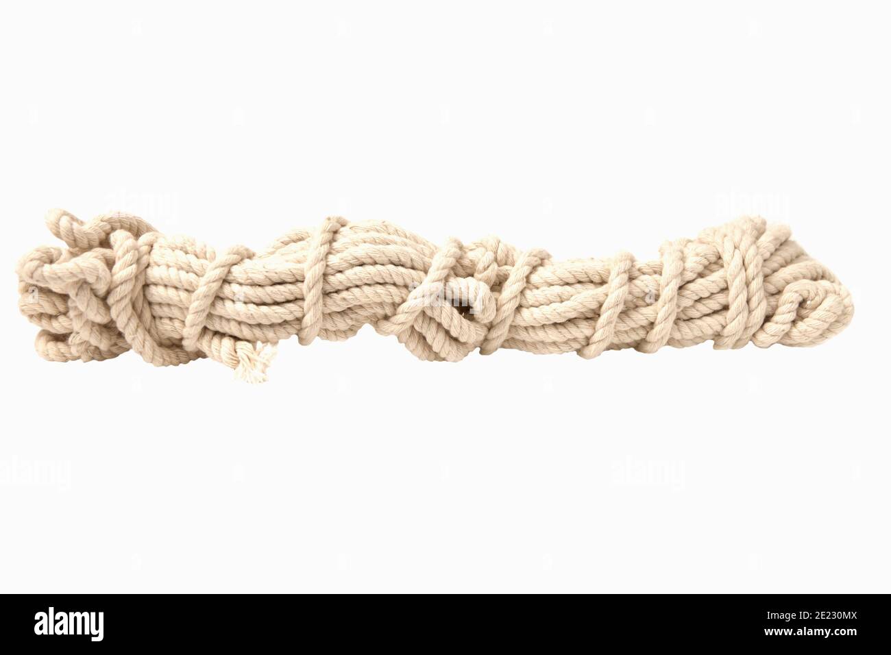 Twisted white cotton cord hi-res stock photography and images - Alamy