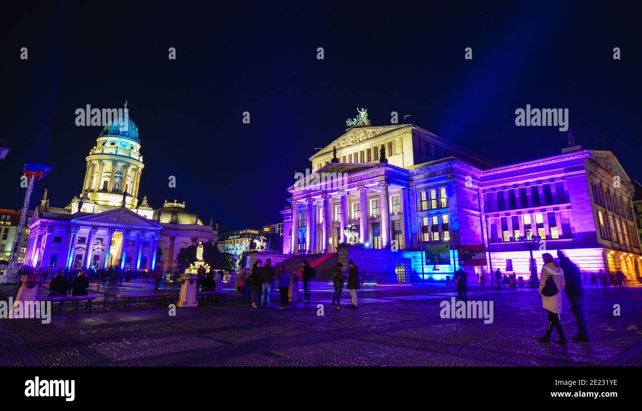 Festival of Lights, Konzerthaus, Deutscher Dom, Gendarmenmarkt, Mitte ...