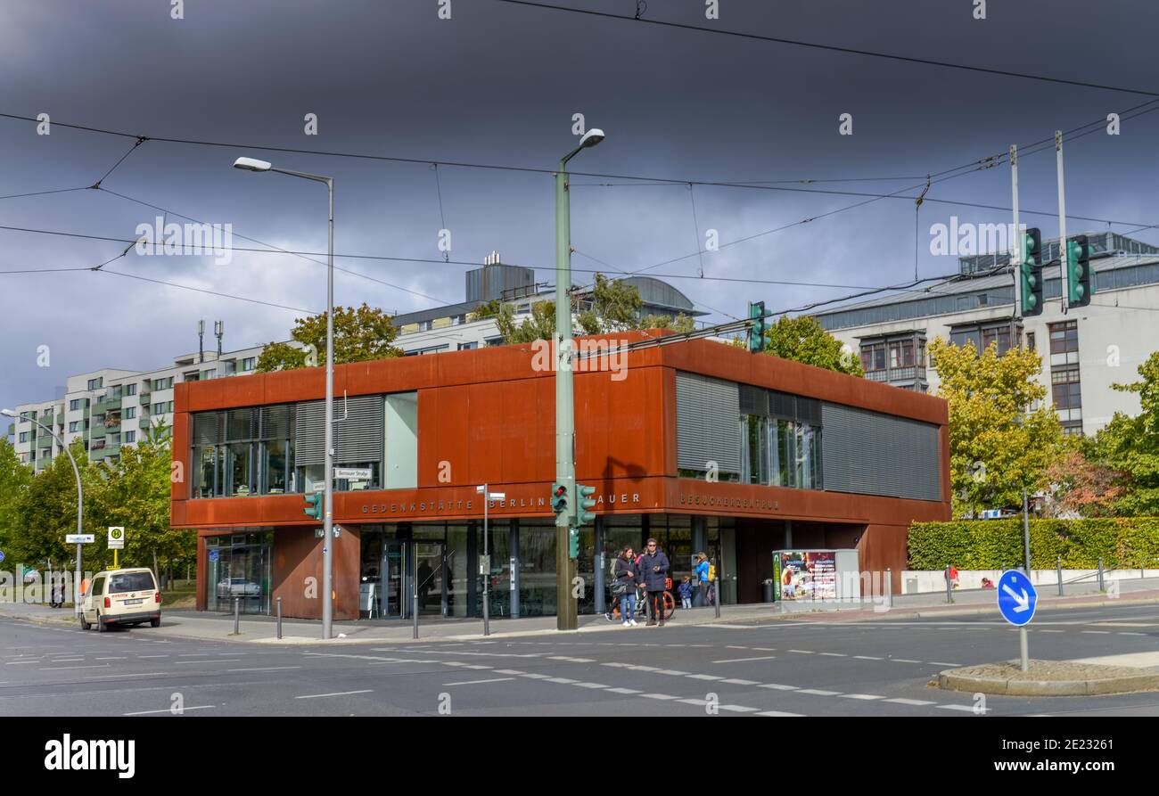 Besucherzentrum, Gedenkstaette Berliner Mauer, Bernauer Strasse, Mitte ...