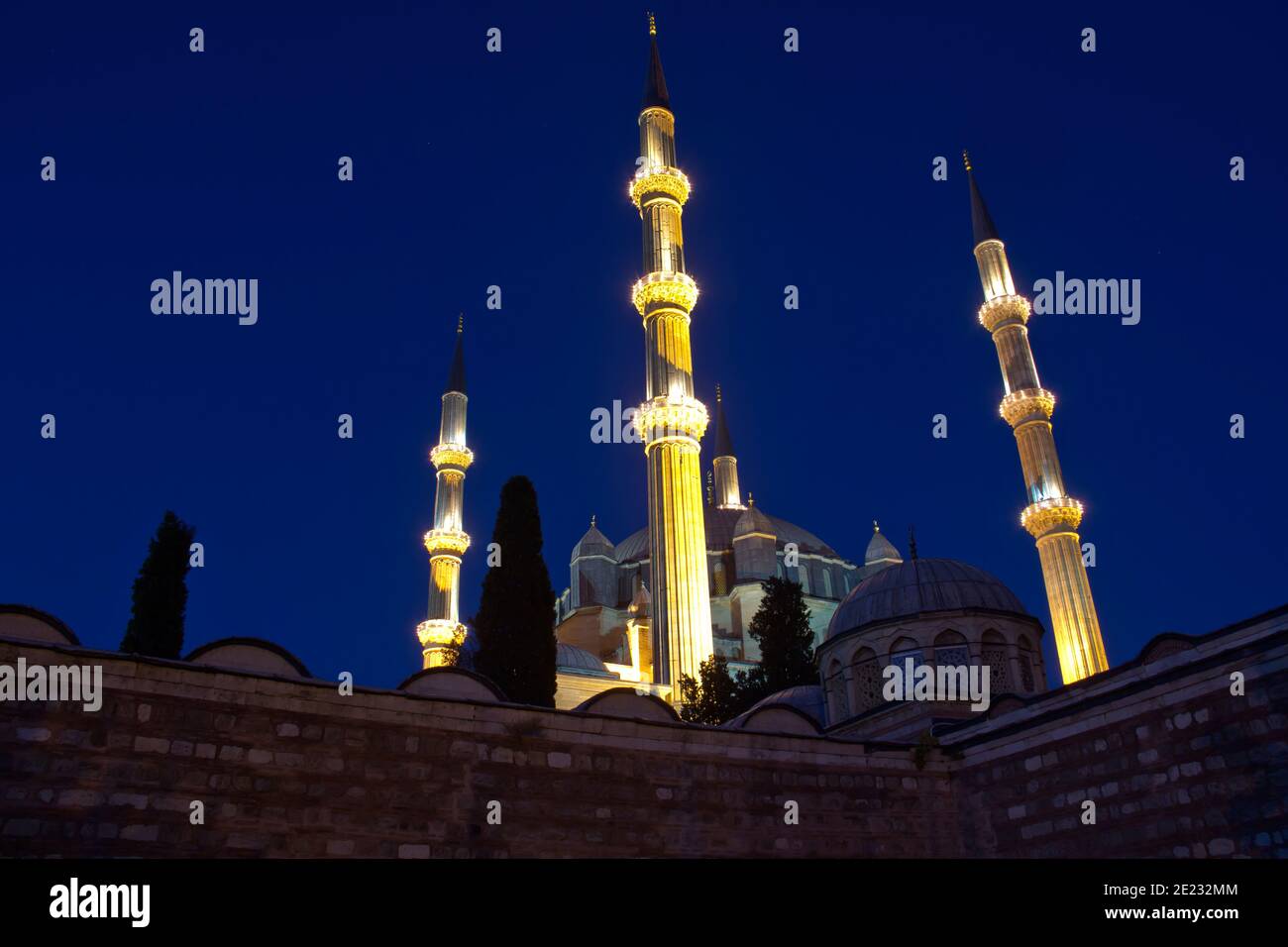 Turkey, Edirne, Selimiye Mosque. The UNESCO World Heritage Site Of The ...