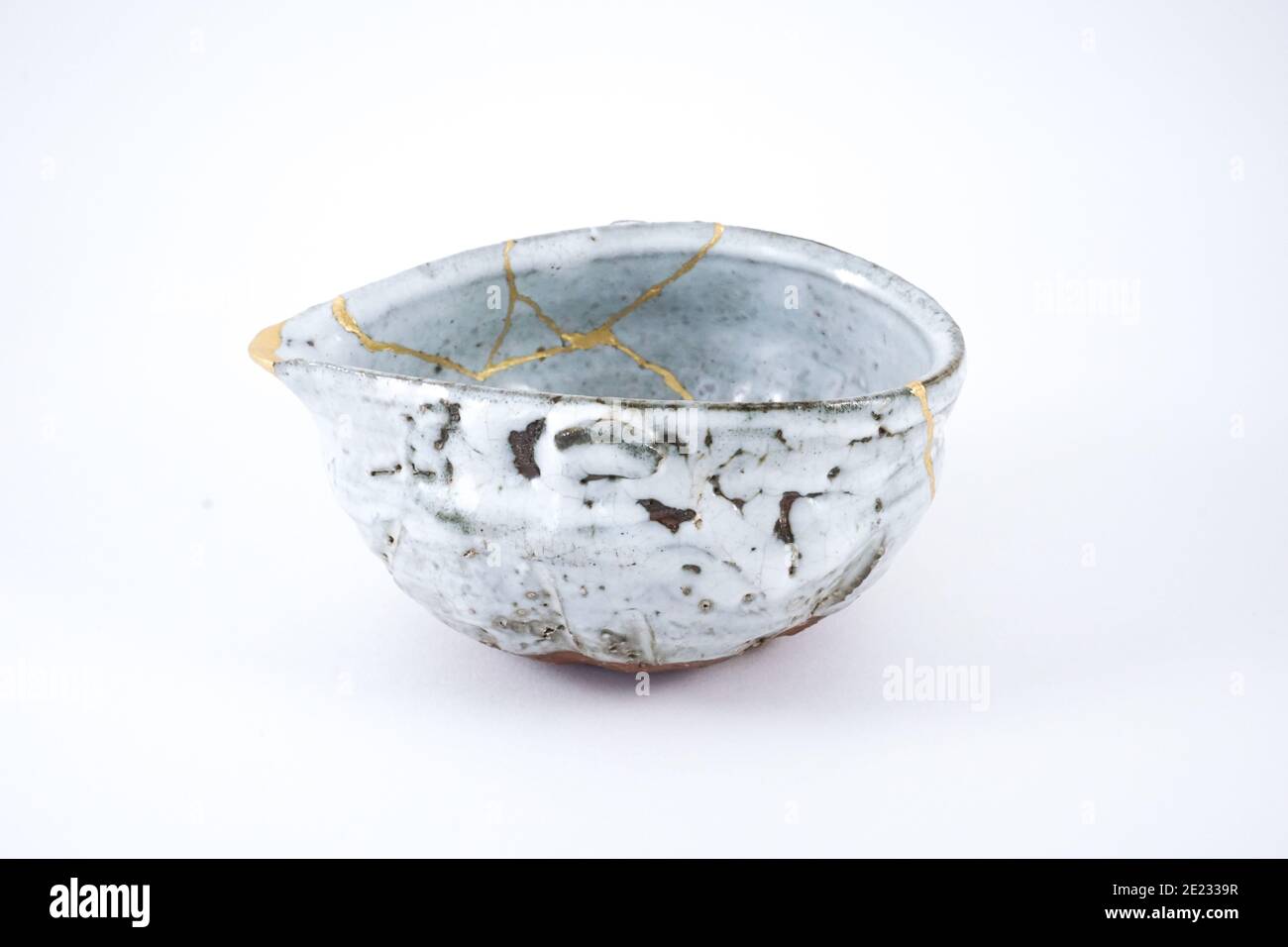 Kintsugi Japanese teapot for the tea ceremony Stock Photo - Alamy