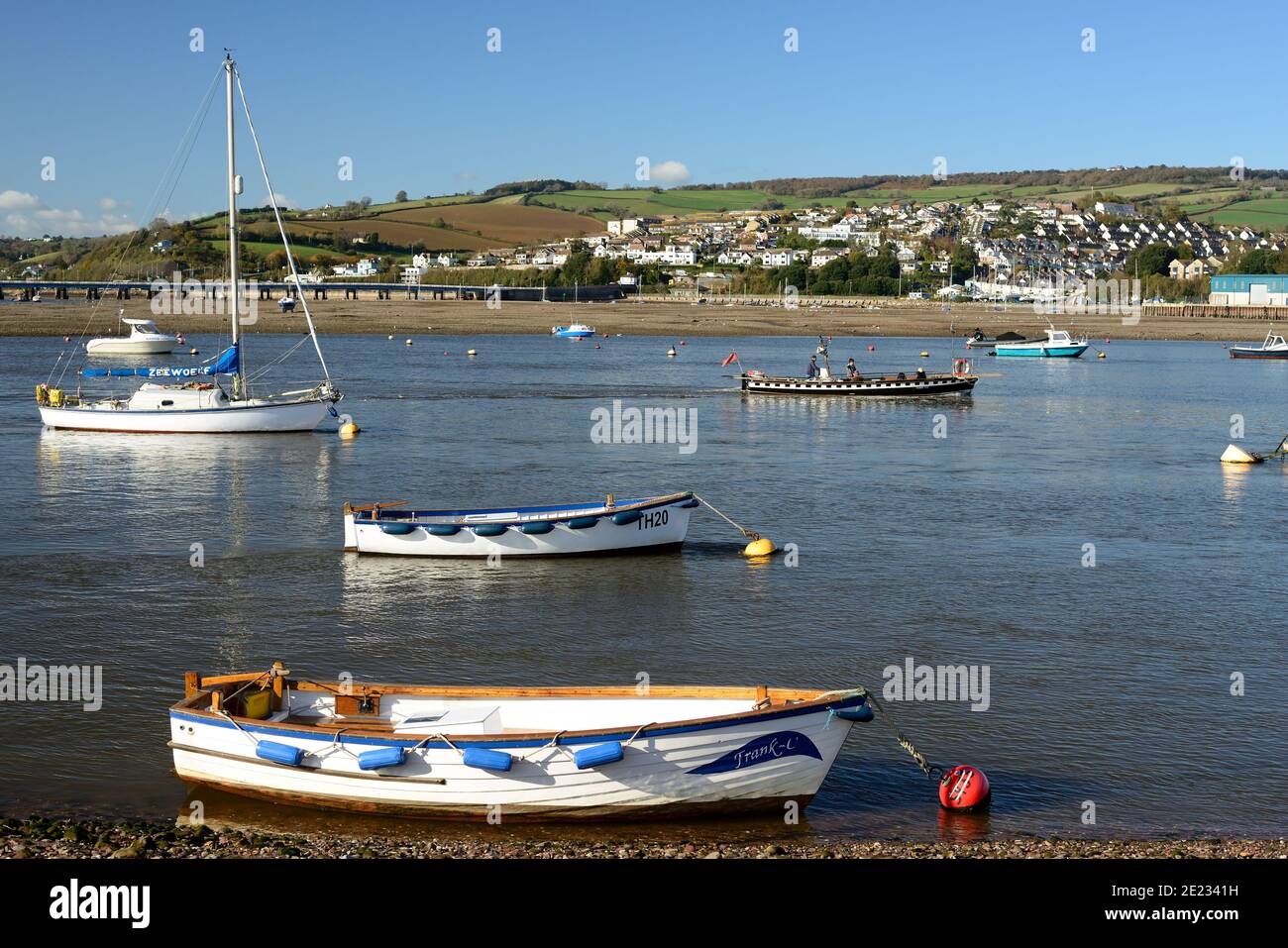 Boats estuary sea seaside tourist resort coast coastal hi-res stock ...