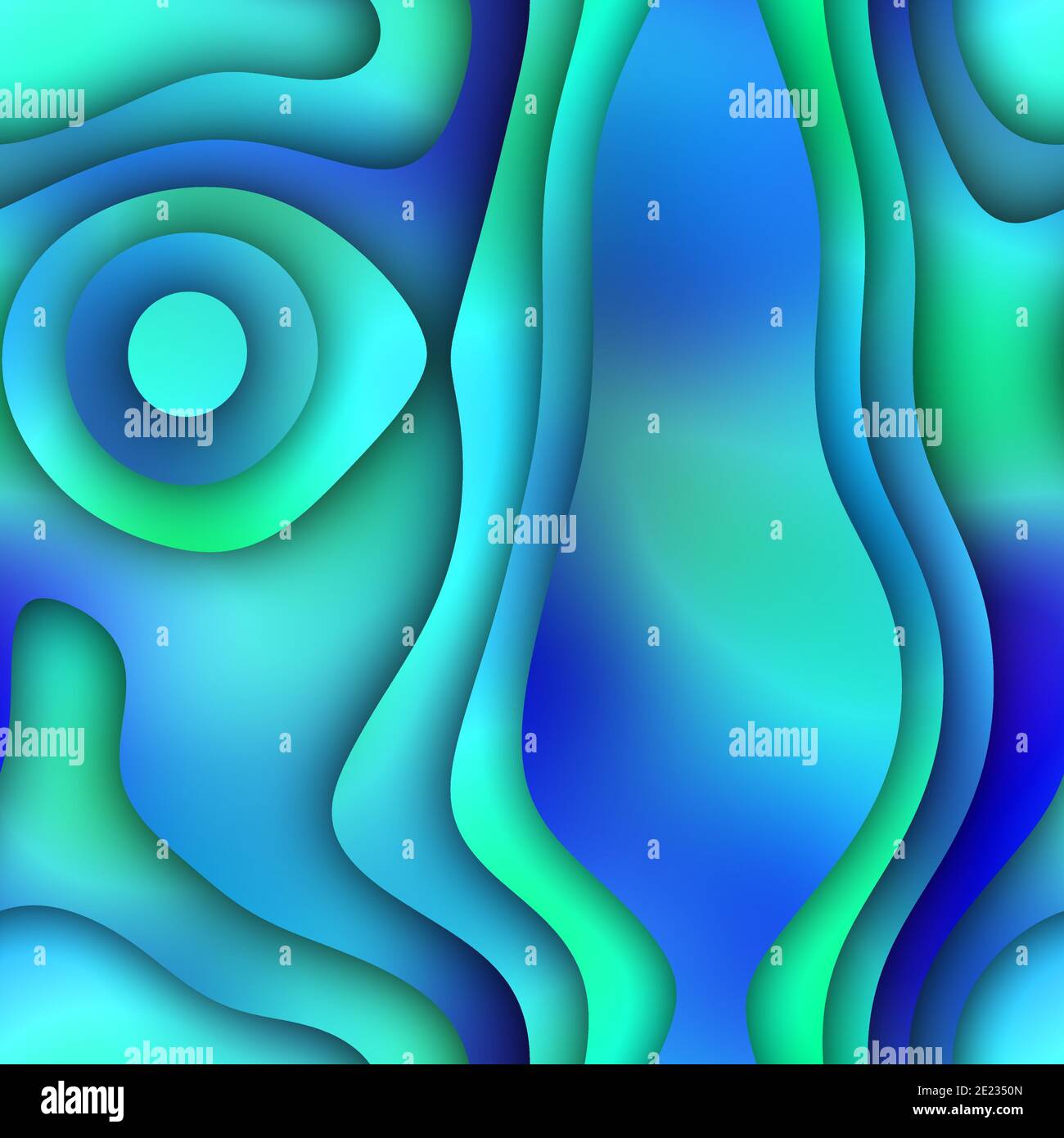 Seamless floating curved cut out paper vivid color Stock Photo - Alamy