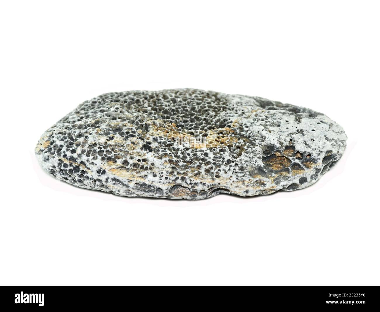 Volcanic stone isolated on white background Stock Photo - Alamy