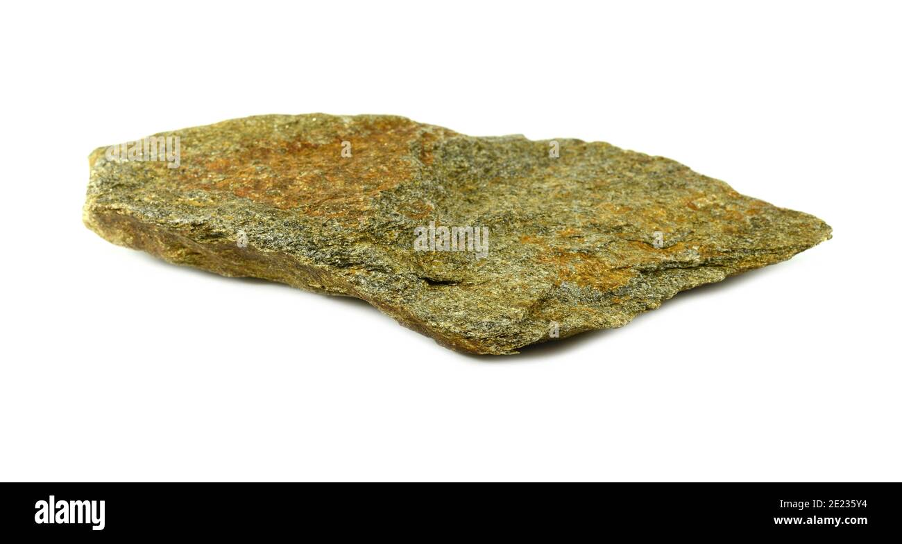 Flat stone isolated on white Stock Photo - Alamy