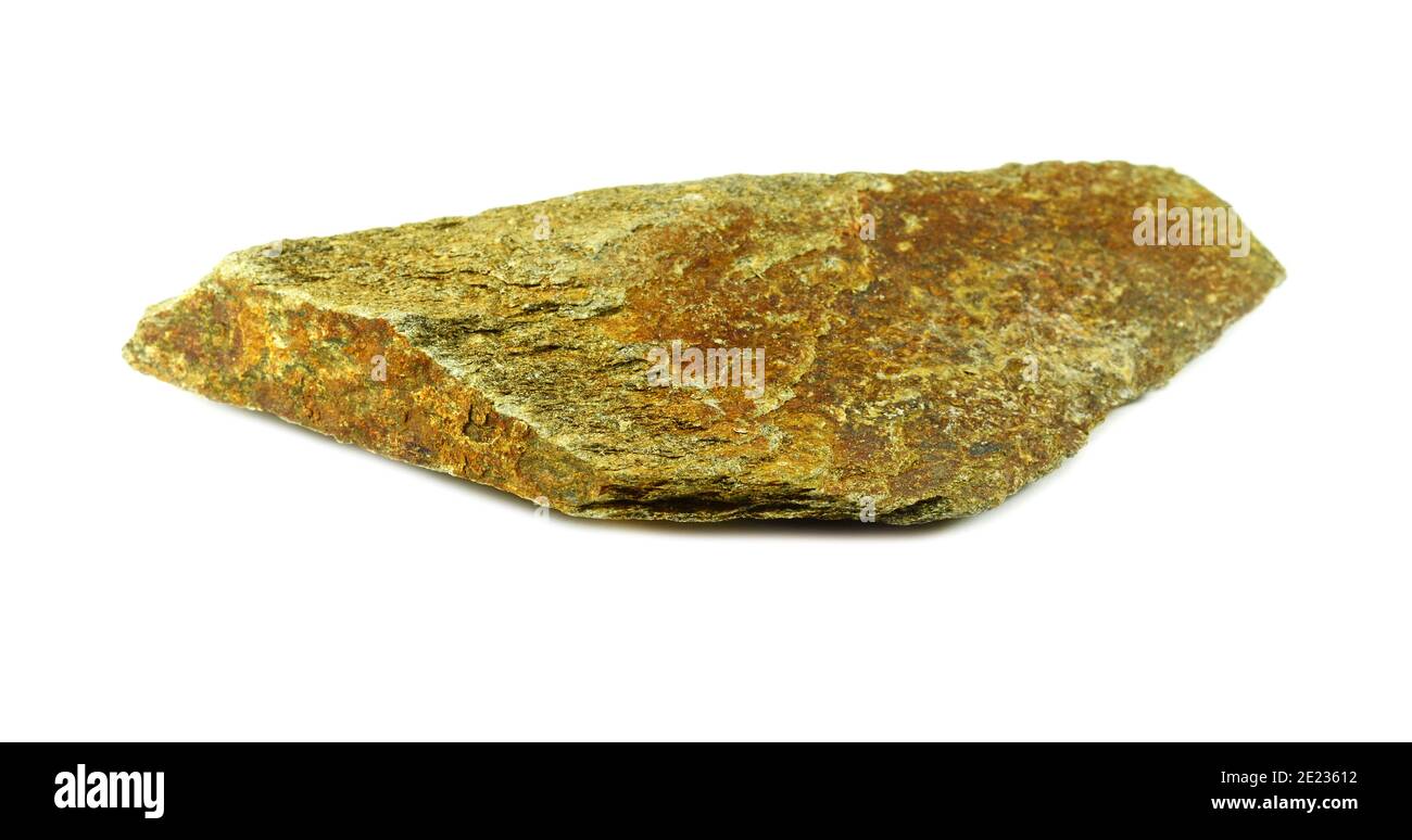 Flat stone isolated on white Stock Photo - Alamy