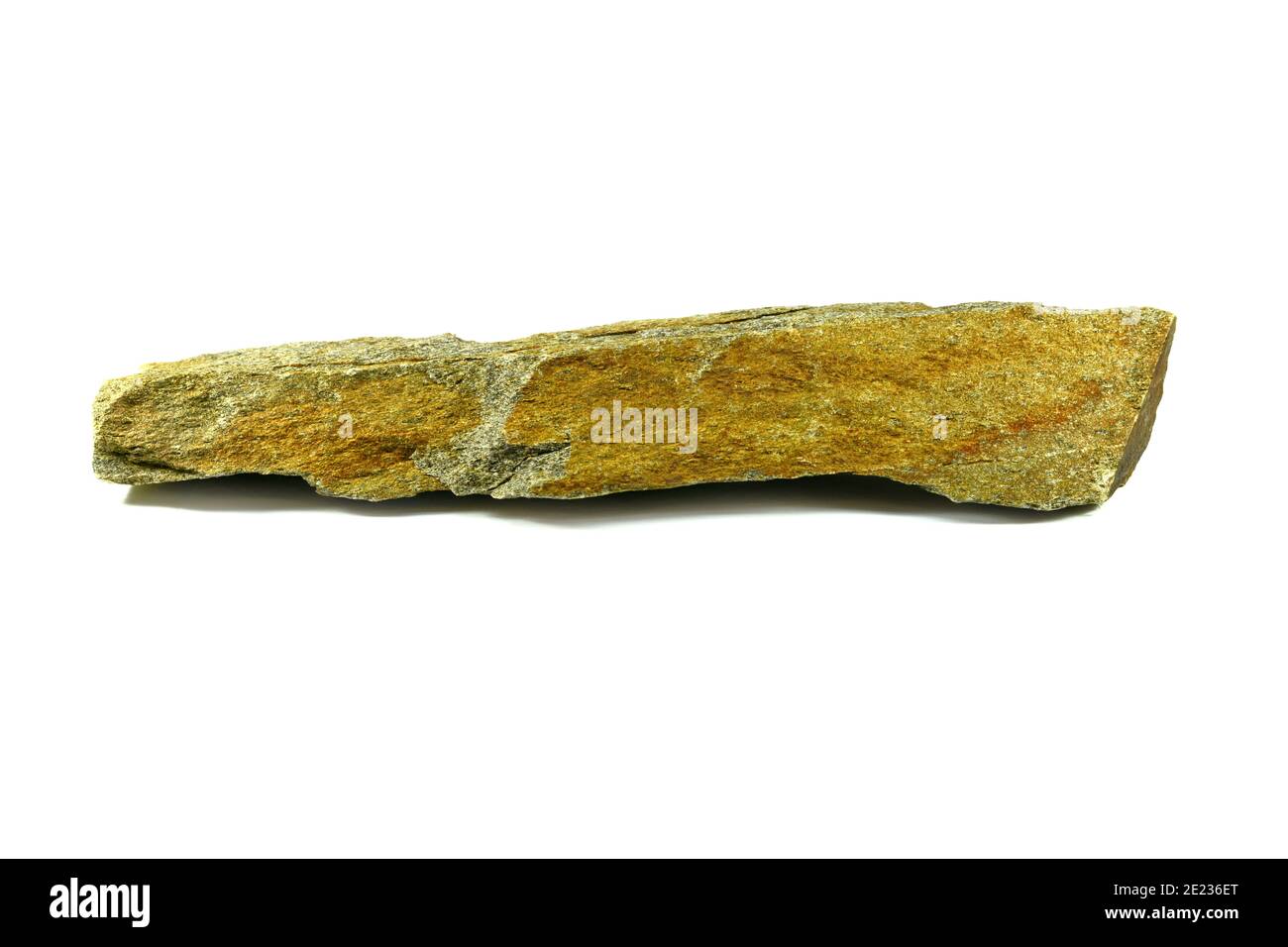 Flat stone isolated on white Stock Photo - Alamy