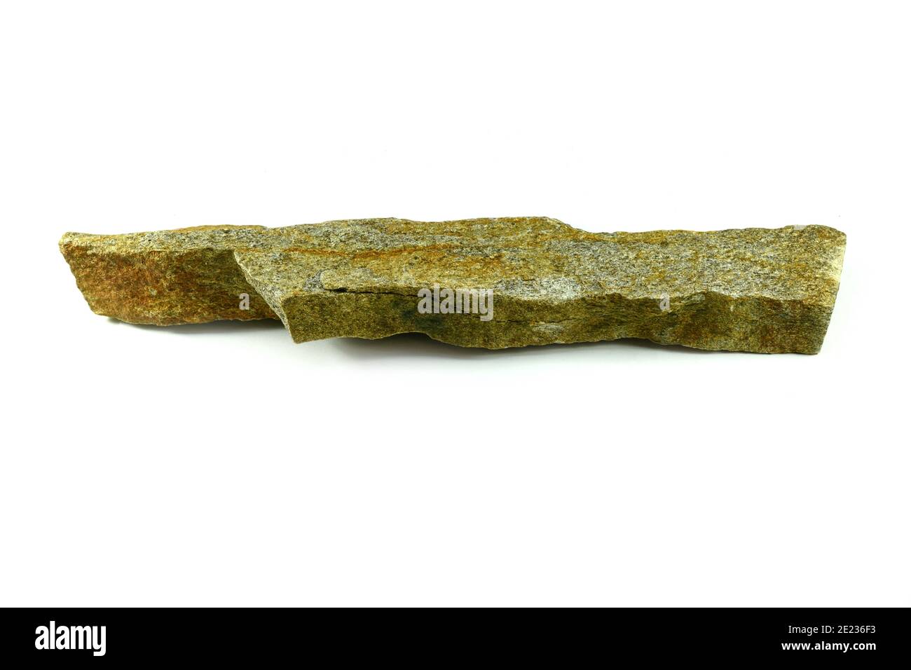 Flat stone isolated on white Stock Photo - Alamy