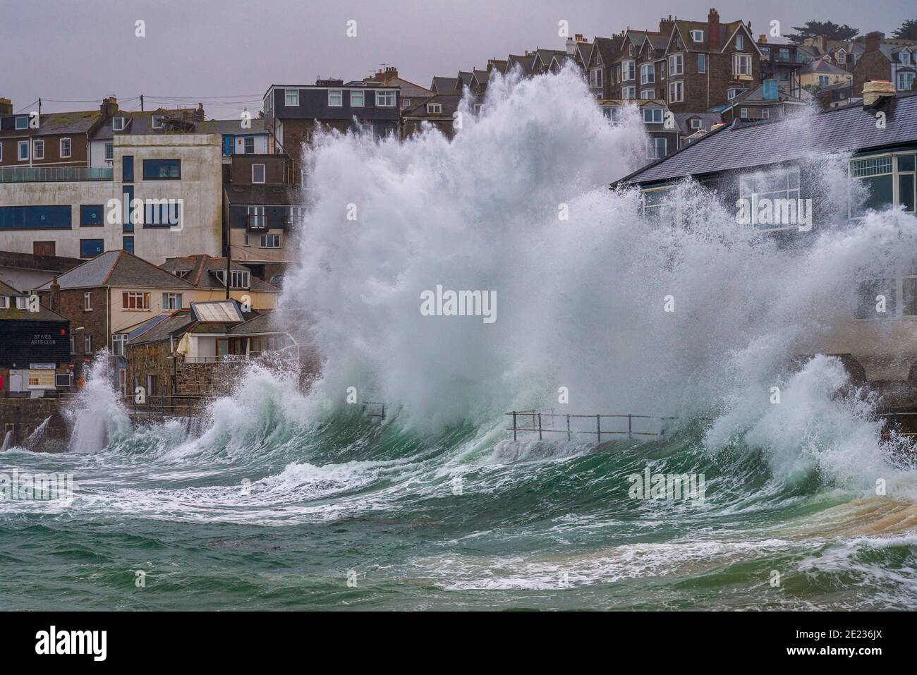 Always fun to shoot storm waves pushing into the harbour, but stand ...