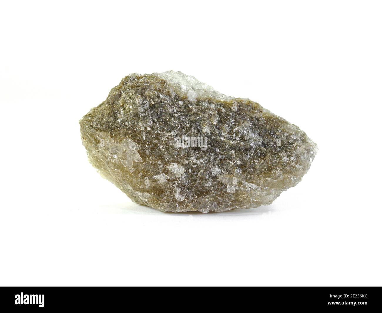 Block of rock salt mineral isolated on white background Stock Photo - Alamy